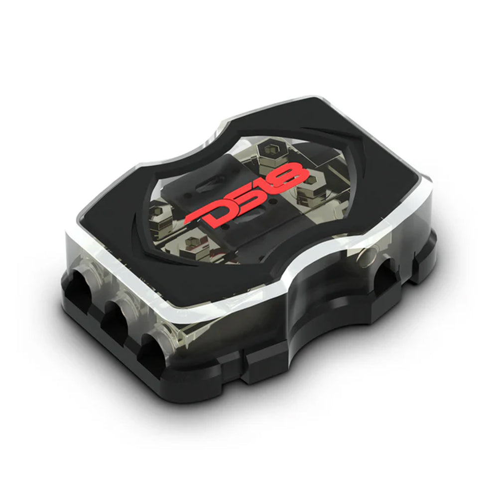 DS18 ANL Fuse Holder 1x0 Gauge Input 3x4 Gauge Outputs 150A Fuses FHDB