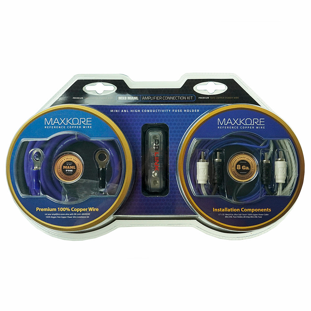 DB Link Maxkore 100% Copper 8 Ga. Mini ANL Amplifier Installation Kit